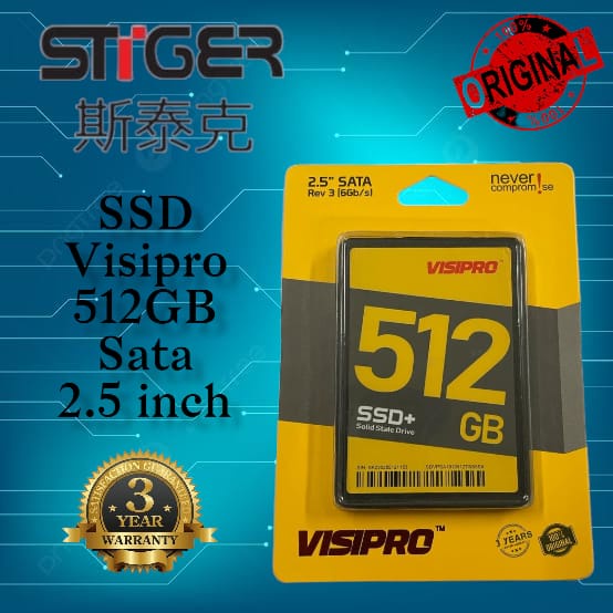 Jual SSD 512GB VISIPRO SATA 2,5 INCH ORIGINAL | Shopee Indonesia
