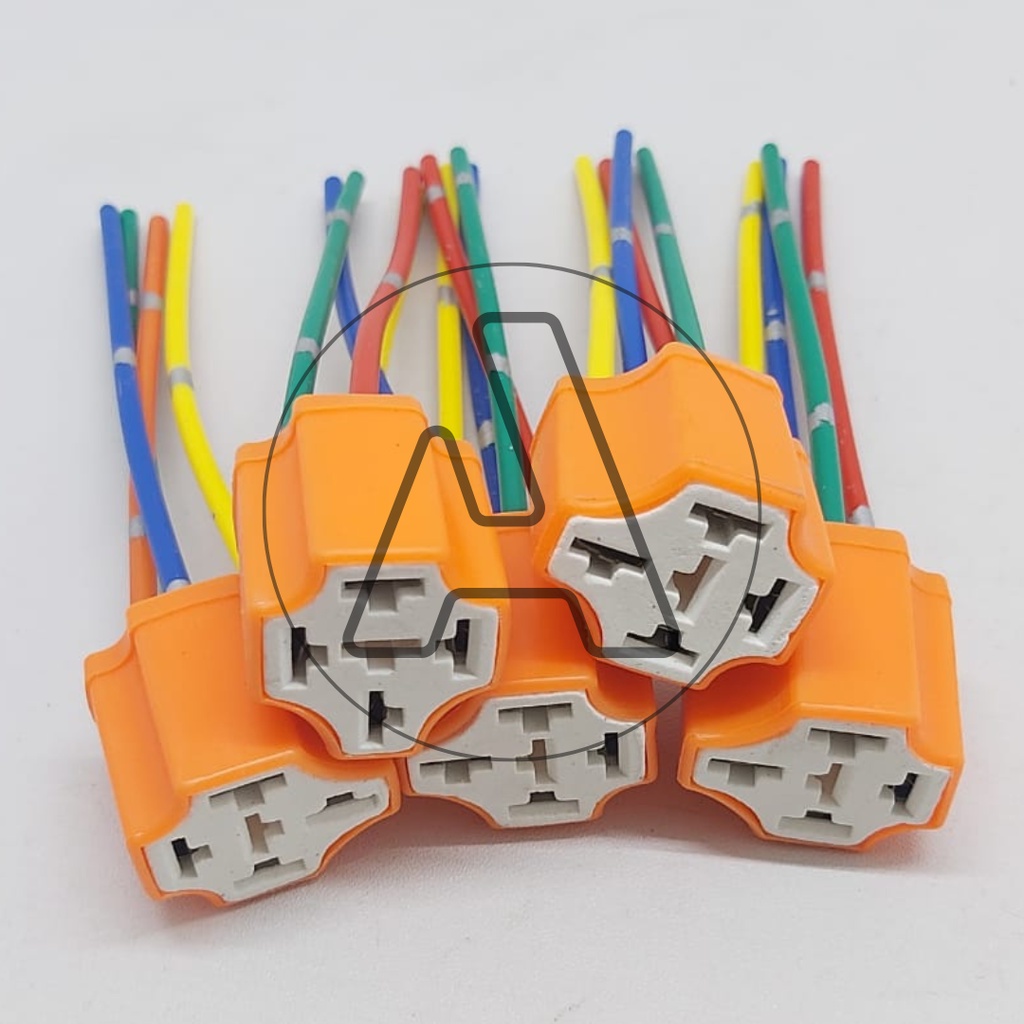 Jual SOCKET CABLE RELAY CERAMIC - SOKET RELAY KLAKSON & LAMPU KAKI 4 ...