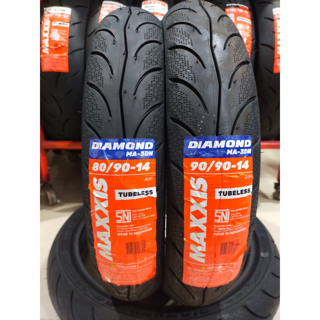 Jual Maxxis Diamond paket 80/90-14 dan 90/90-14 Ban Motor | Shopee ...