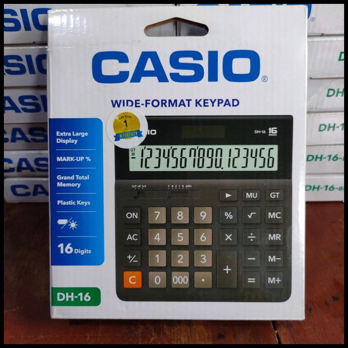 Jual Kalkulator Casio 16 Digit Dh-16 Kalkulator Casio Besar | Shopee ...