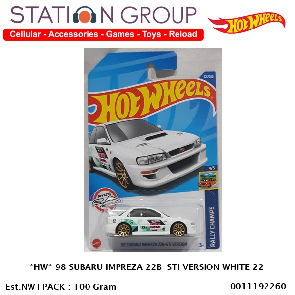 Jual HW HOT WHEELS 98 SUBARU IMPREZA 22B-STI VERSION 22 - DIECAST | Shopee Indonesia