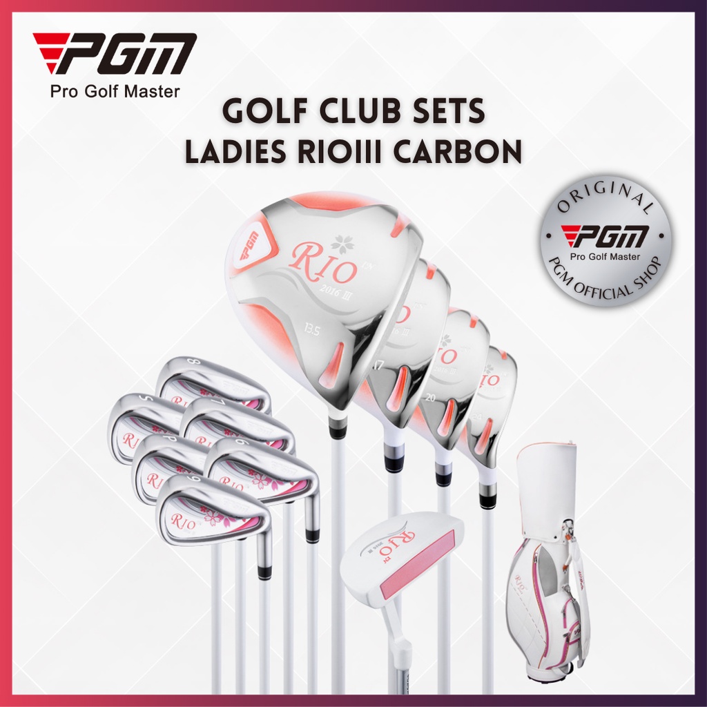 Jual PGM Golf Stick Full Set Ladies RIO III Series Graphite Carbon Rod ...