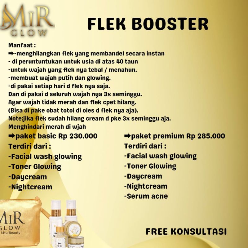 Jual Flek Booster by Mir Glow | Shopee Indonesia