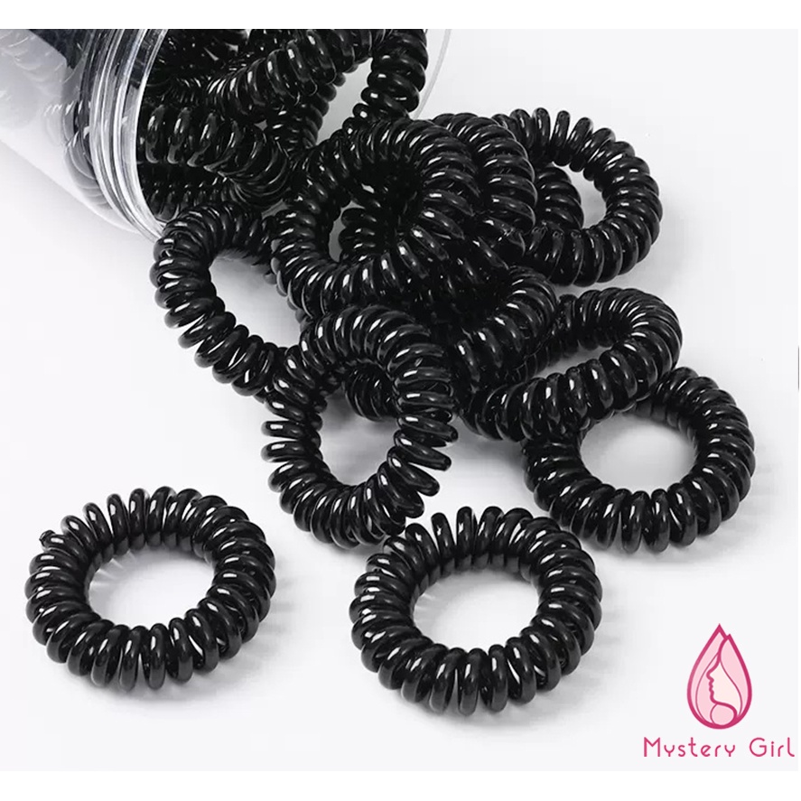Jual Ikat Rambut Spiral Kabel Telepon / Tali Rambut Kunciran Spiral ...