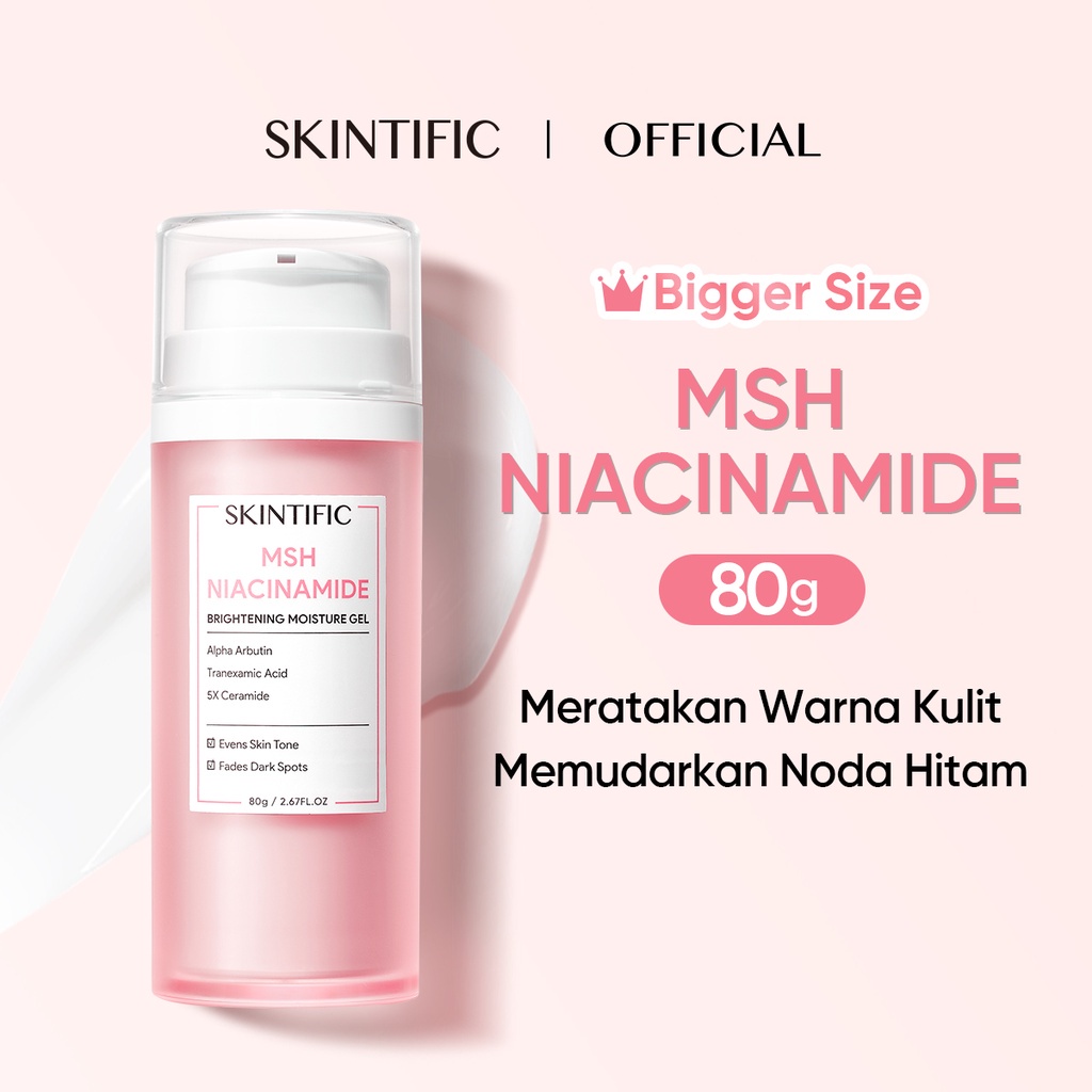 Jual SKINTIFIC MSH Niacinamide Brightening Moisture Gel 80g | Shopee Indonesia