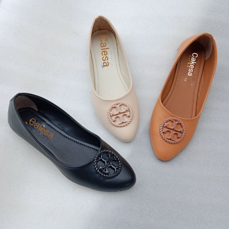 Jual Sepatu wanita plat shoes Tory 05 | Shopee Indonesia