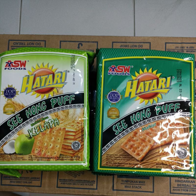 Jual HATARI see hong puff MALKIST / biskuit 3 varian rasa 245 Gram ...