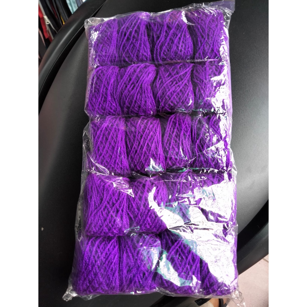 Jual 1 pack isi 20 pcs Benang Wol gulung kecil | Shopee Indonesia