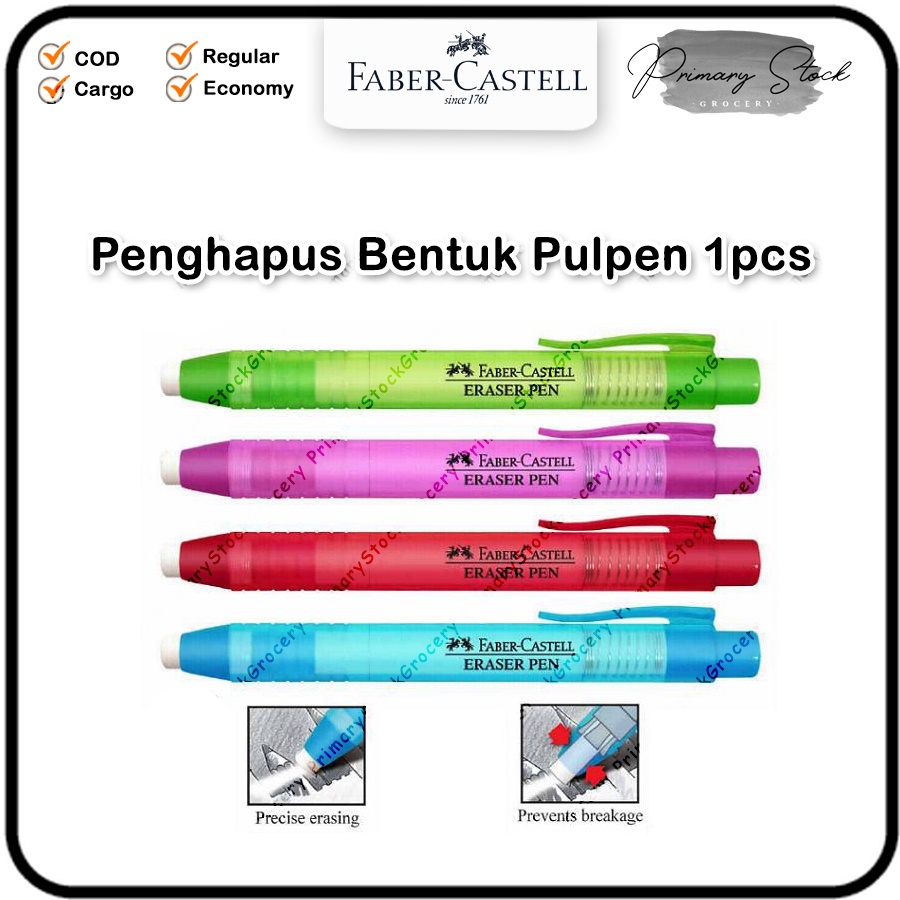 Jual Penghapus Mekanik Bentuk Pensil Pulpen Faber Castell Eraser Pen ...