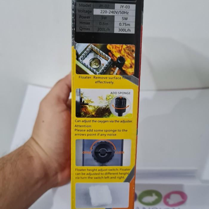 Jual Sunsun Jy 03 Surface Skimmer Aquarium Aquascape Oil Silk Removal ...