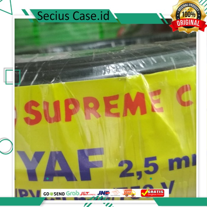 Jual KABEL NYAF 2,5MM 2,5 MM 1X2,5 1X2.5 SUPREME ROLL 50 METER SERABUT 2.5 | Shopee Indonesia
