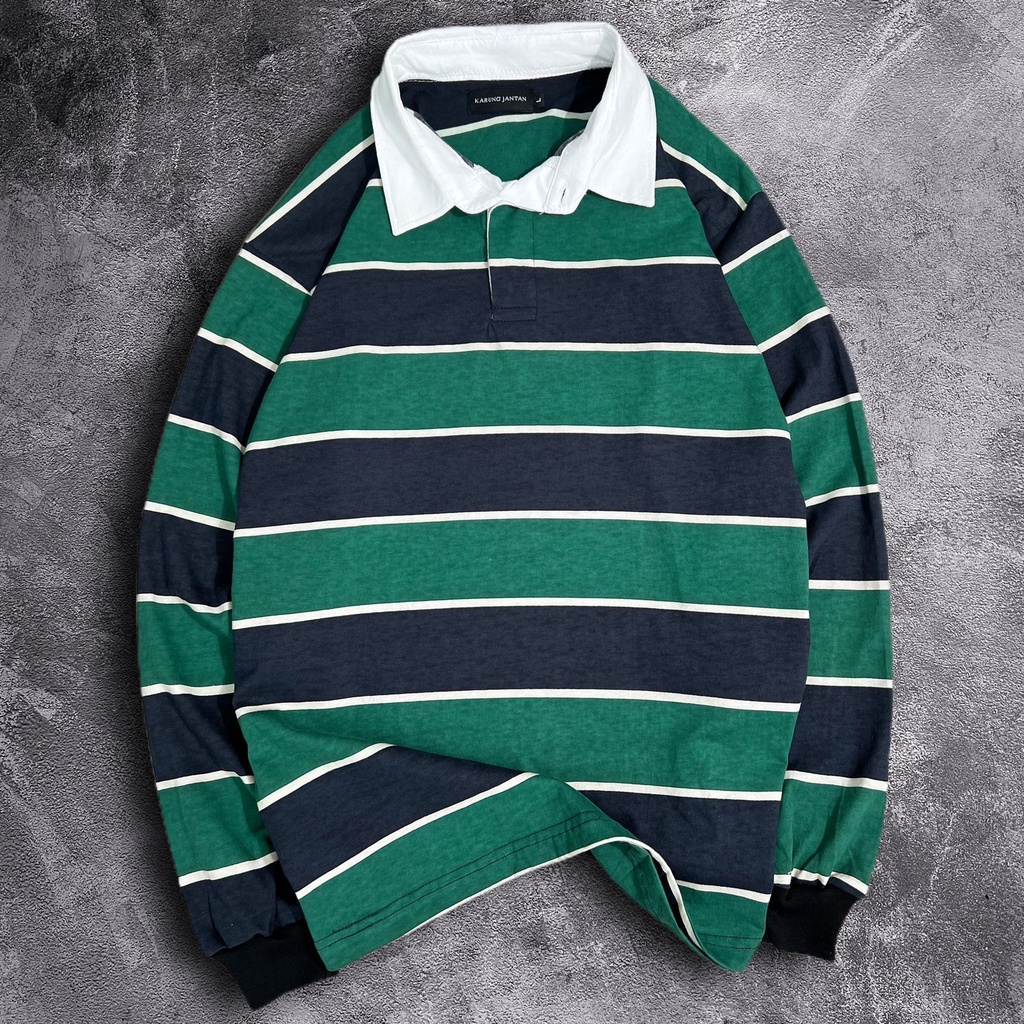 Jual RUGBY SHIRT / BAJU RUGBY STRIPE | Shopee Indonesia