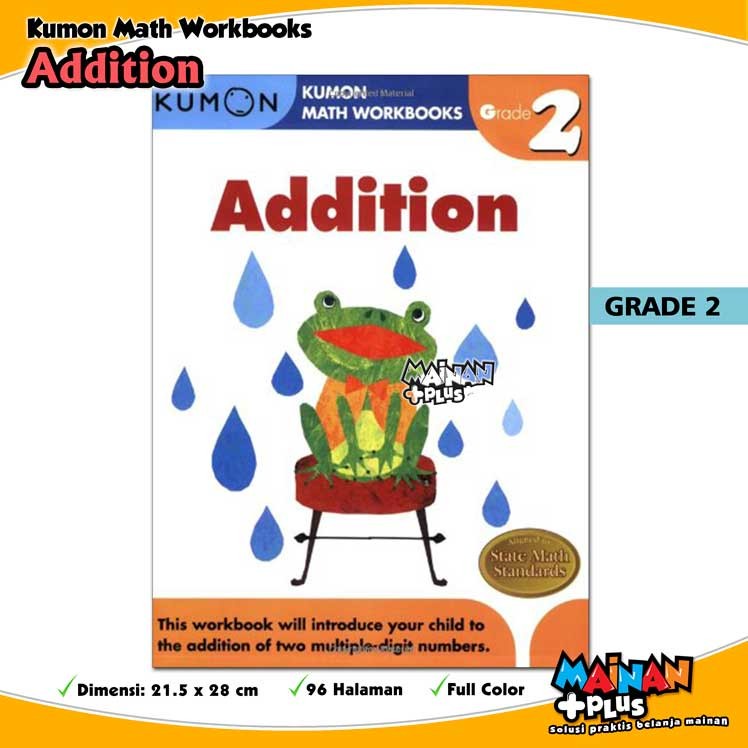 Jual Buku Anak Kumon Matematika Math Workbooks Addition Grade 2 ...