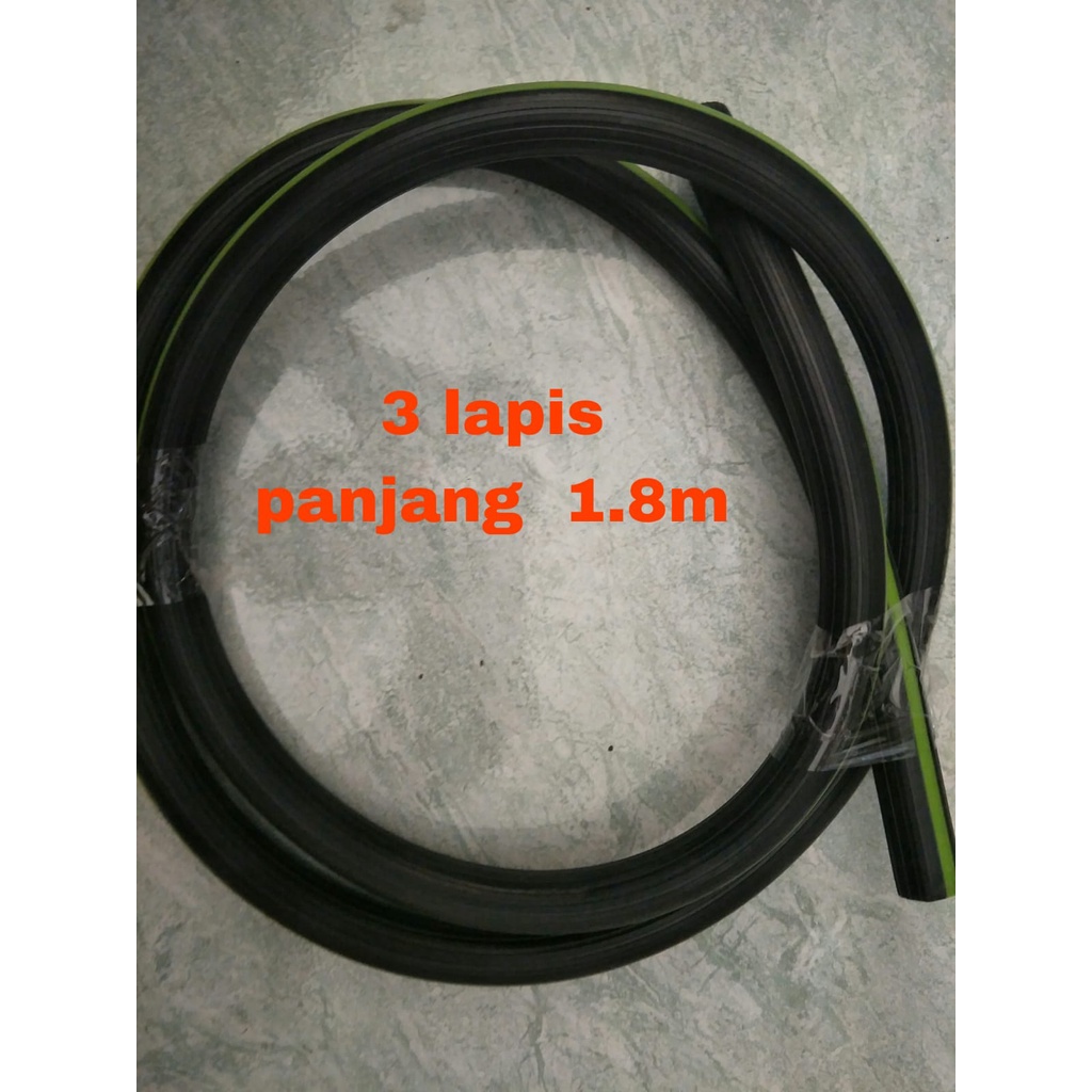 Jual Selang 3 Lapis kompor gas 1.8 m - selang 1.8 m list Hijau 3 lapis ...