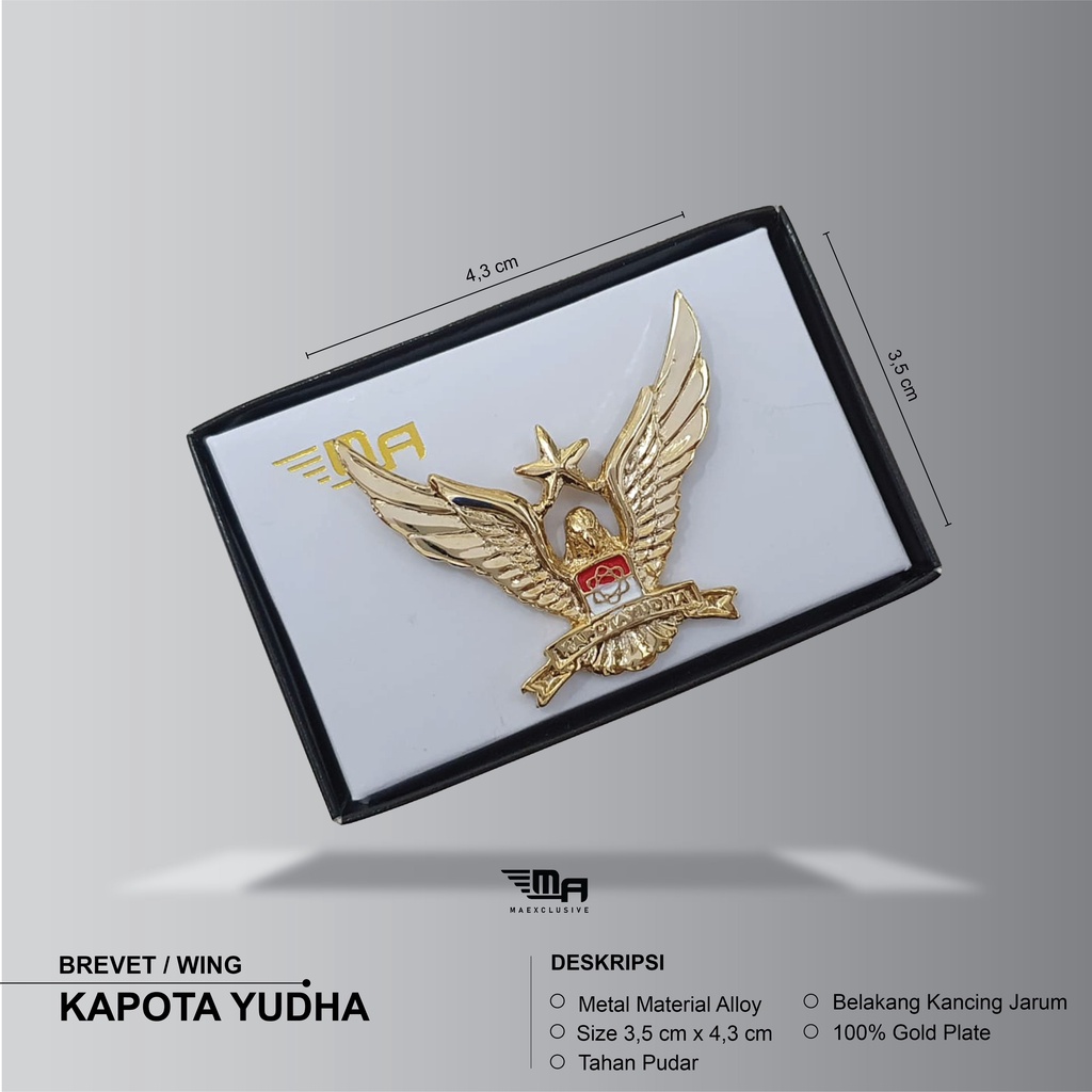 Jual WING KAPOTA YUDHA PDH BRIVET BREVET PIN KAPOTA YUDHA | Shopee ...