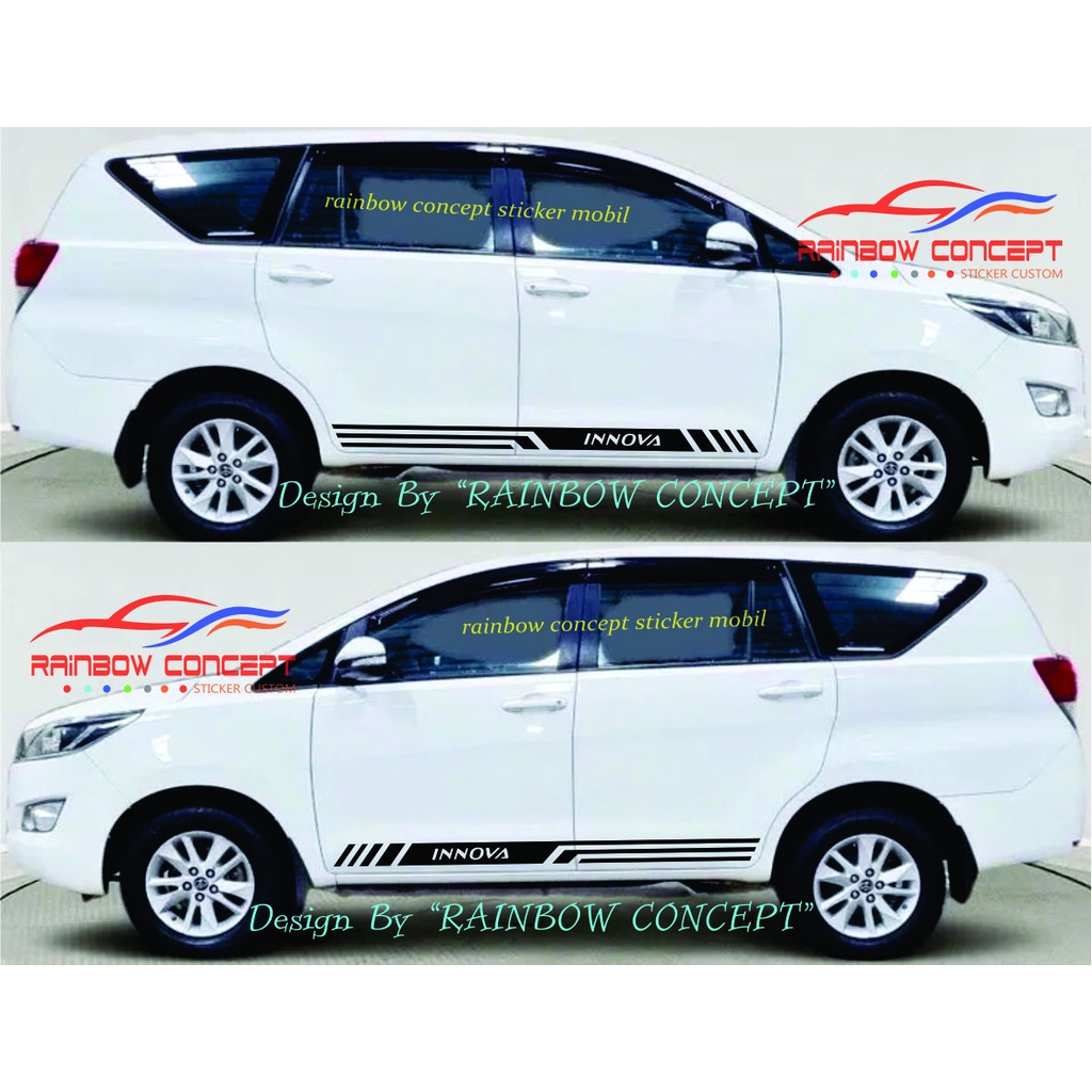 Jual stiker sticker mobil innova sticker toyota innova reborn list ...