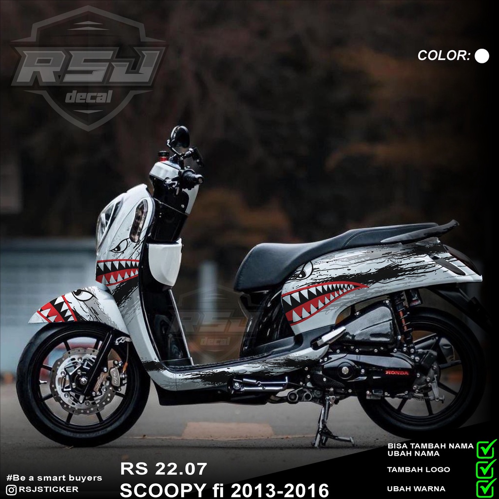 Jual Decal scoopy Decal Scoopy full body Full Blok Decal Scopy Fi 2013 ...