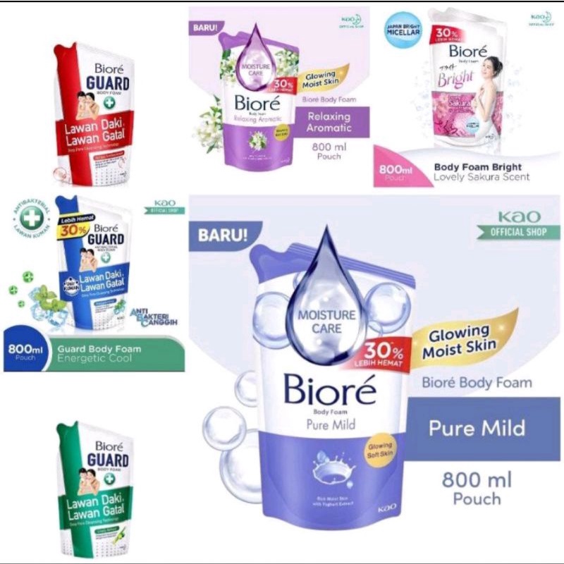 Jual BIORE sabun mandi cair 800 ml | Shopee Indonesia