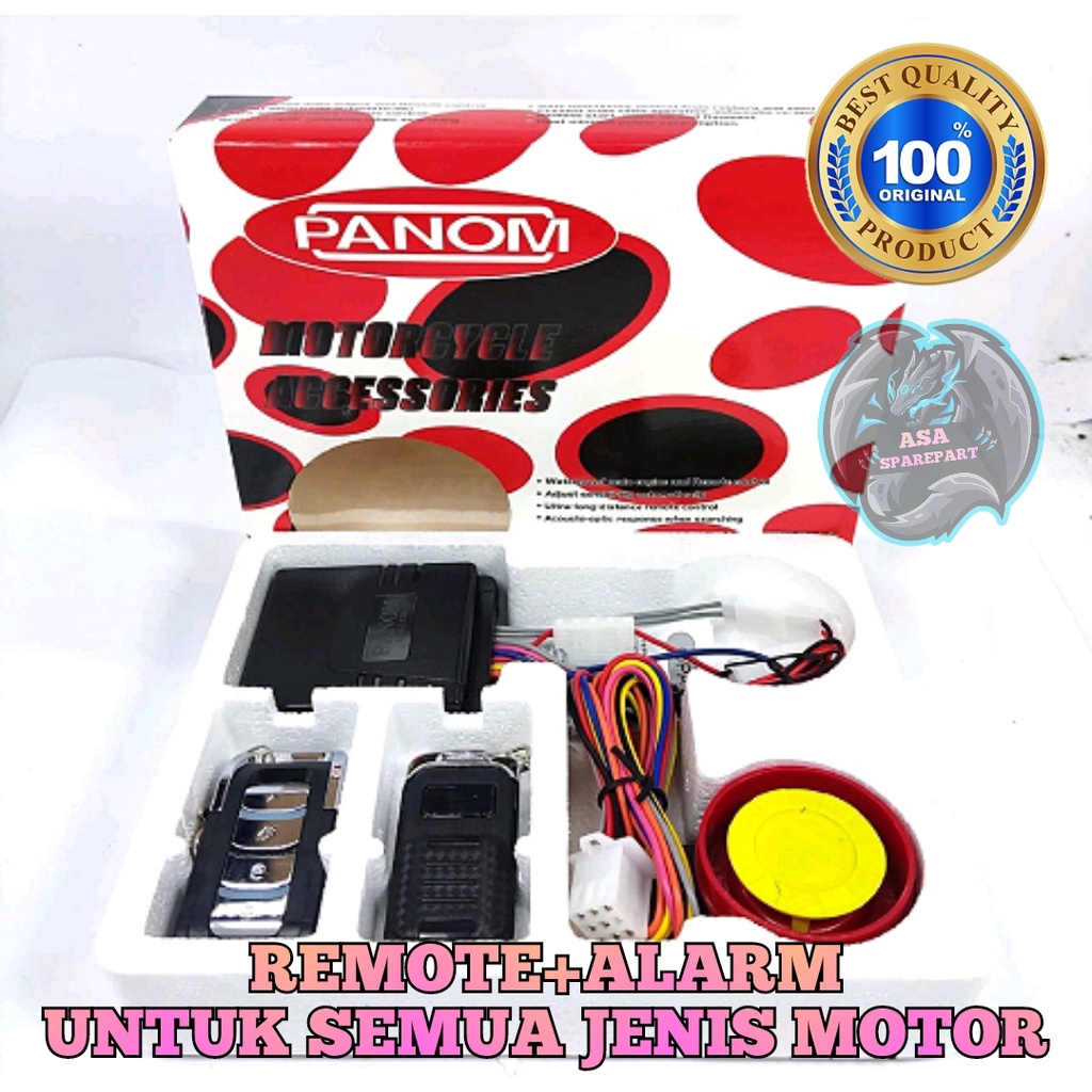 Jual REMOTE + ALARM STATER MOTOR UNIVERSAL UNTUK SEMUA JENIS MOTOR ...