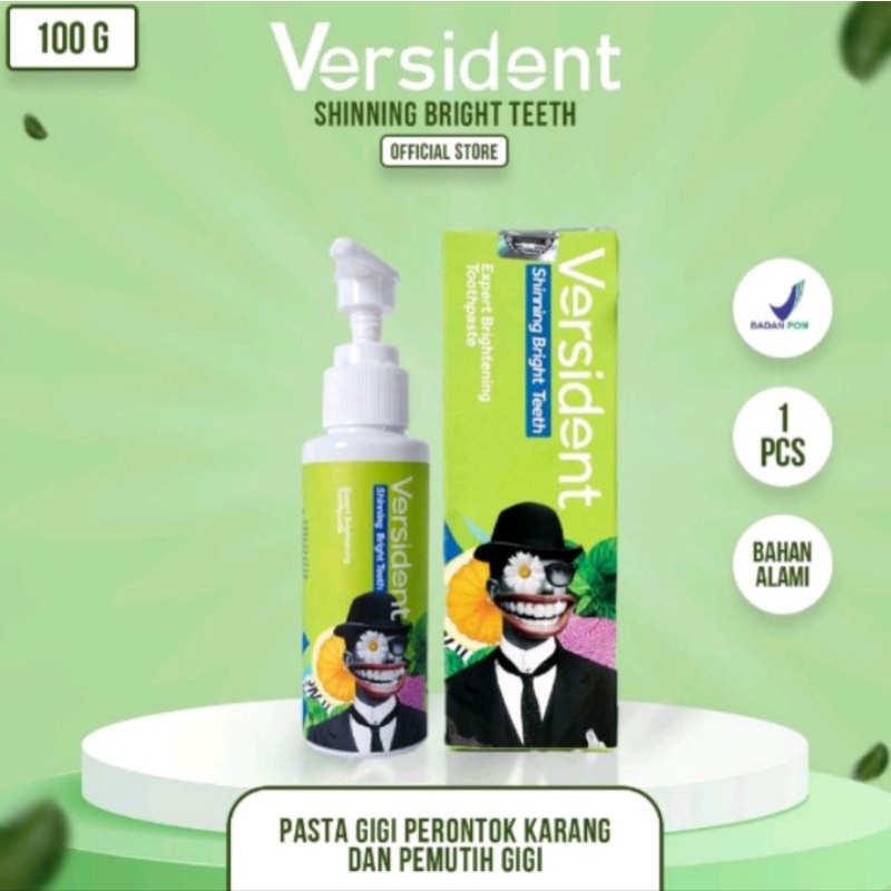 Jual [ORI100%] VERSIDENT SHINNING BRIGHT TEETH / PASTA GIGI PERONTOK ...
