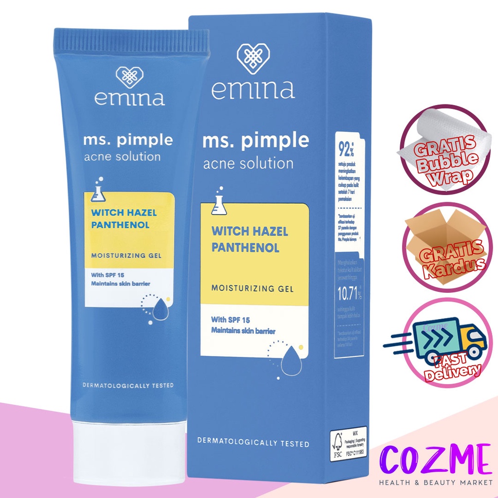 Jual EMINA Ms.Pimple Acne Solution Moisturizing Gel 20ml | Shopee Indonesia