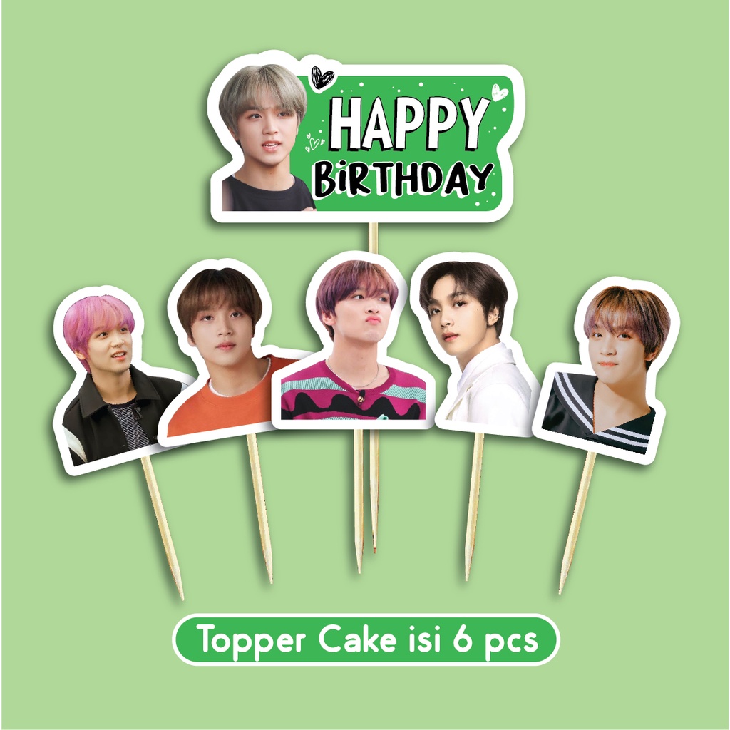 Jual TOPPER CAKE HAECHAN NCT 127 HIASAN KUE HAPPY BIRTHDAY DEKORASI KUE ...