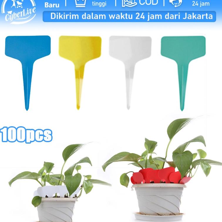 Jual ♢ 95 pcs T Type Label Penanda Tanaman Name Tag Penanda Tancap Semai Benih / Garden Marker ...