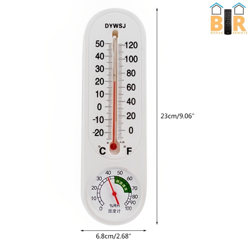 Jual Wall Thermometer Alat Pengukur Pengatur Suhu Kelembaban Ruangan ...