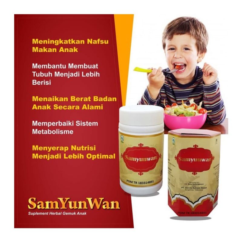 Jual SAMYUNWAN BPOM ( Obat Penggemuk Badan & Nafsu Makan ) | Shopee ...