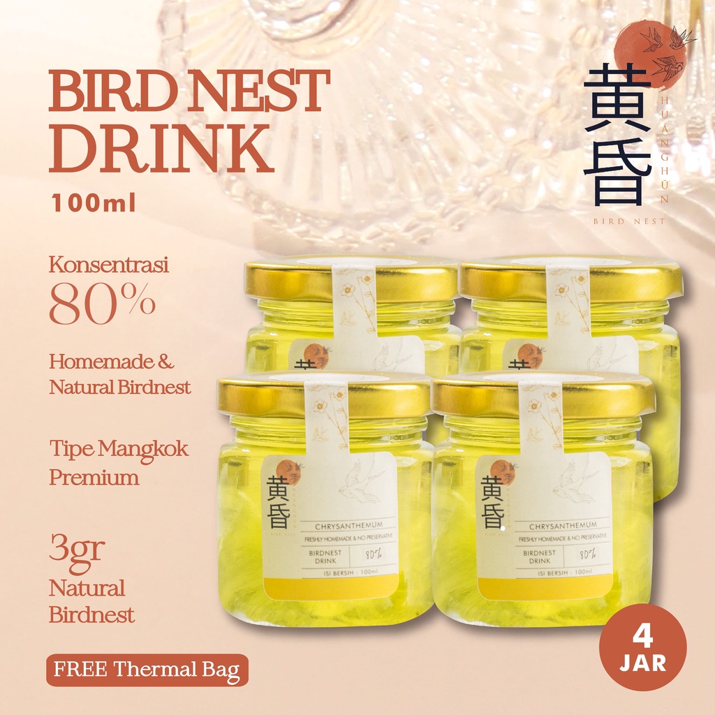 Jual PAKET MINUMAN SARANG BURUNG WALET(100ml - 3gr bird nest SANGAT ...