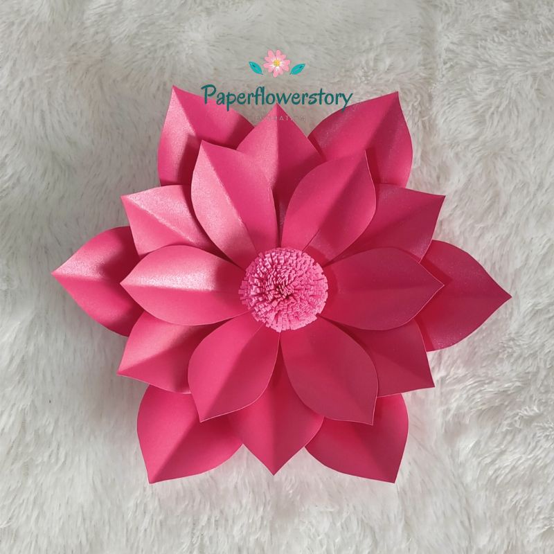 Jual Paper Flower Backdrop Bunga Kertas size 20cm bahan dekorasi ...