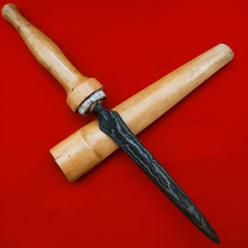 Jual Koleksi Tombak Biring Wadon Sepuh Pamor Kulit Semongko Warangka ...