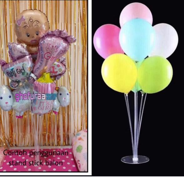 Jual Lebih Kekinian Stand Balon Stick - Stick balon set - dudukan balon ...