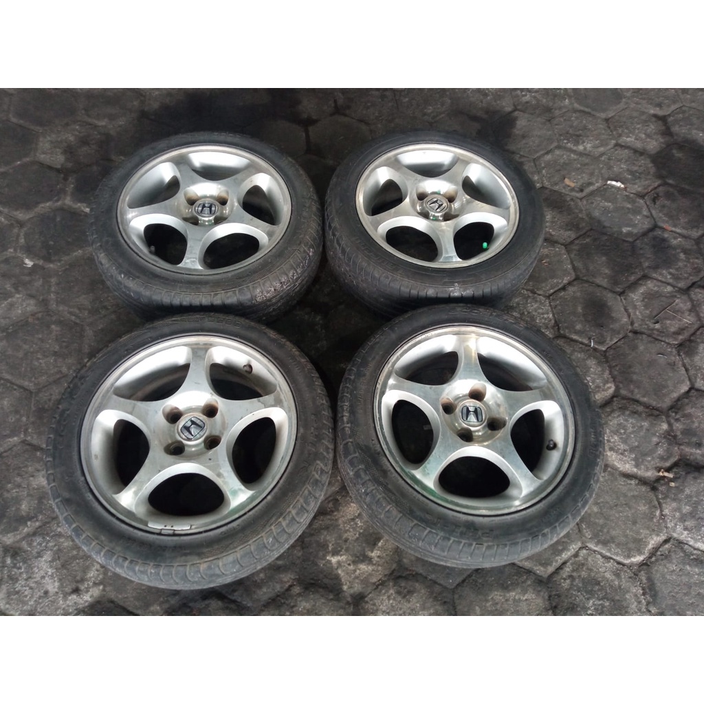 Jual Velg Mobil Bekas Oem Honda City ring 15 4x100 + BAn 195 50 R15 ...