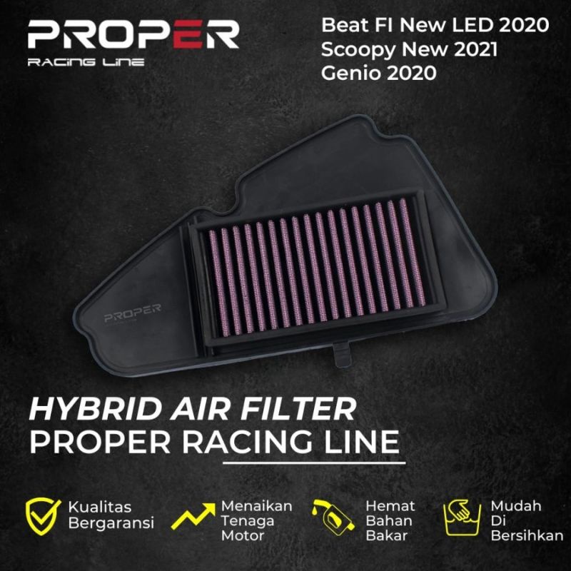 Jual Filter Udara PROPER RACING LINE New Beat Deluxe New Scoopy ...
