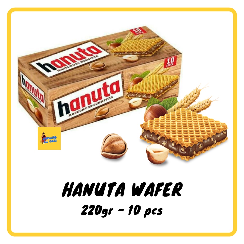 Jual Hanuta Minis Ferrero Hazelnut Wafer Hanuta Wafer Hanuta Mini ...