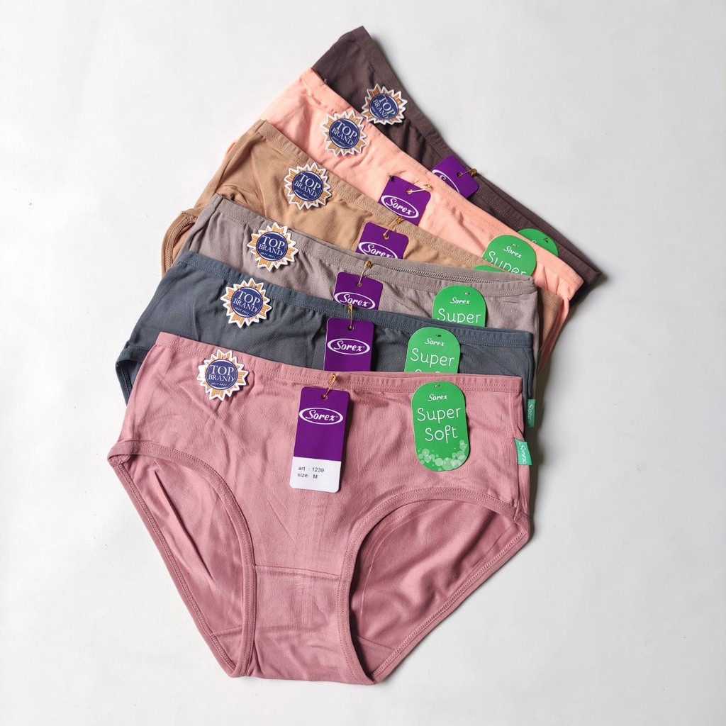 Jual ECER DAN PER 3 PCS CD SOREX 1239 M L EL QL CELANA DALAM SUPER SOFT SPANDEK DEWASA PEREMPUAN ...