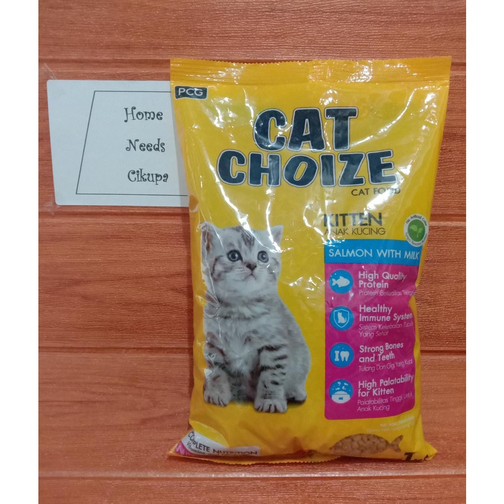 Jual Cat Choice kitten Salmon with Milk 1kg Makanan Anakan Kucing ...
