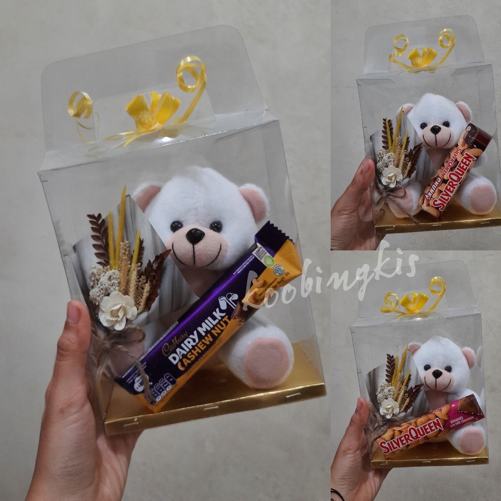 Jual Candra.Collection Bucket boneka coklat valentine mini hadiah ulang ...