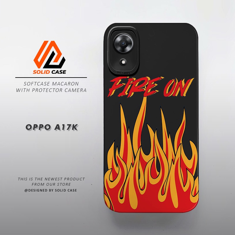 Jual Case Oppo A17K - Casing Oppo A17K [Fire On] Solid Case HP Terbaru ...