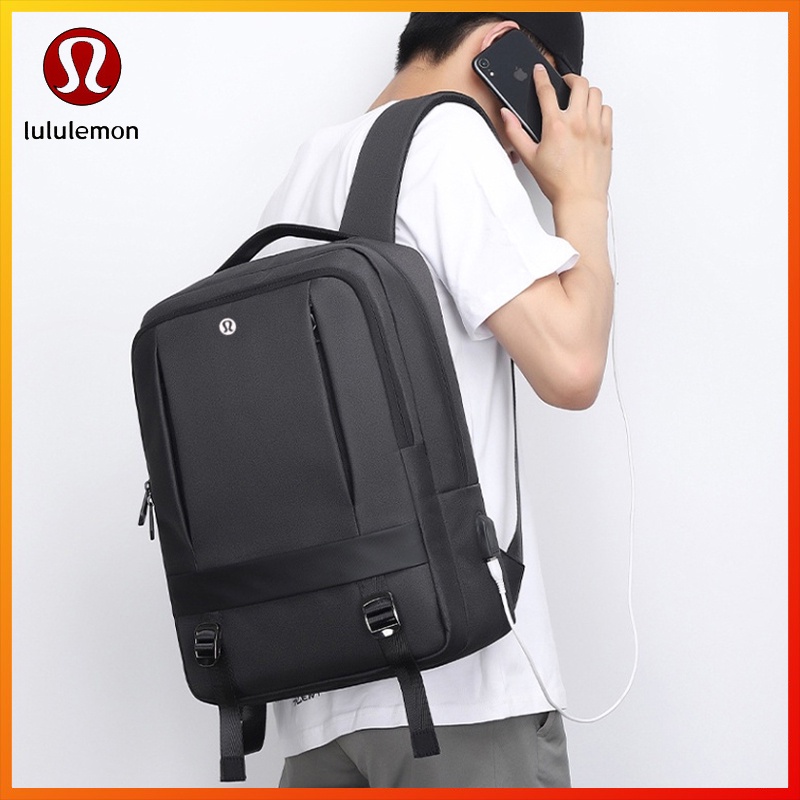 Jual Lululemon Men's Business Computer Bag Travel Backpack Men Fashion ...