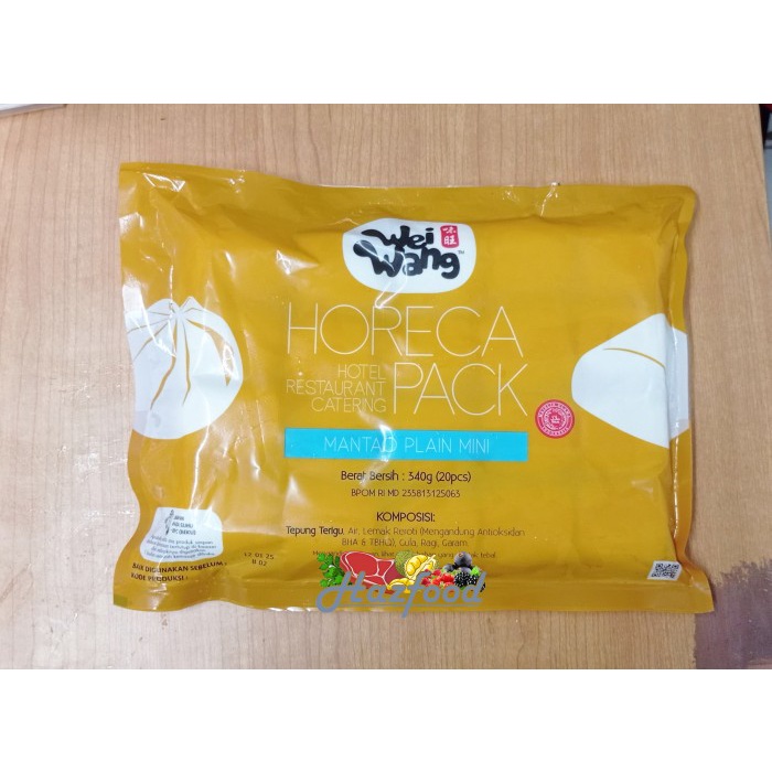 Jual Wei Wang Mantao Plain Mini/Mantau Plain Mini 340 gram (20pcs ...