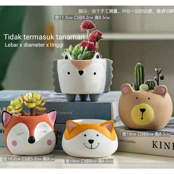 Jual Pot Animal Lucu (tidak termasuk tanaman) | Shopee Indonesia