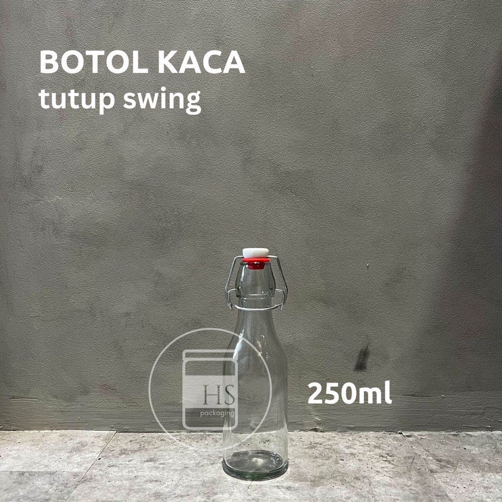 Jual Botol Kaca 1000ml 500ml tutup swing / glass bottle 1L 500ml ...