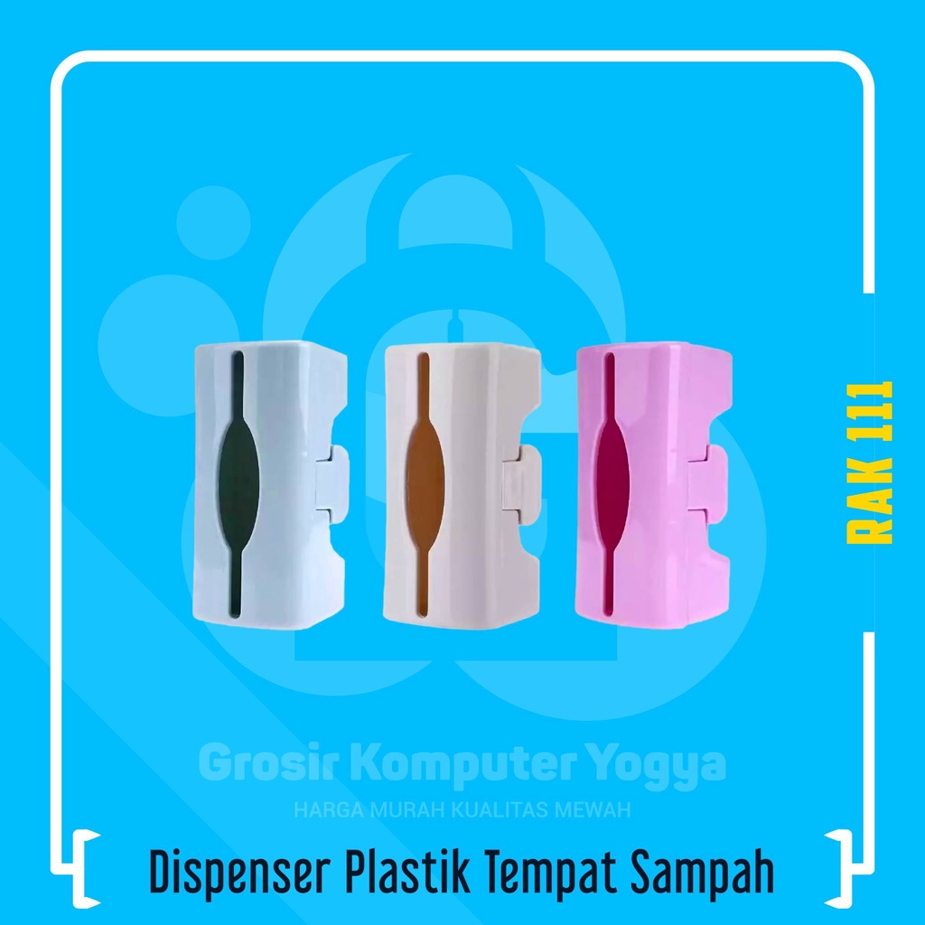 Jual Dispenser Plastik Roll Tempel Holder Tempat Kantong Sampah ...