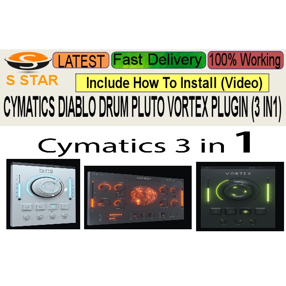 Jual CYMATICS DIABLO DRUM PLUTO VORTEX PLUGIN (3 IN1) (WIN MAC ...