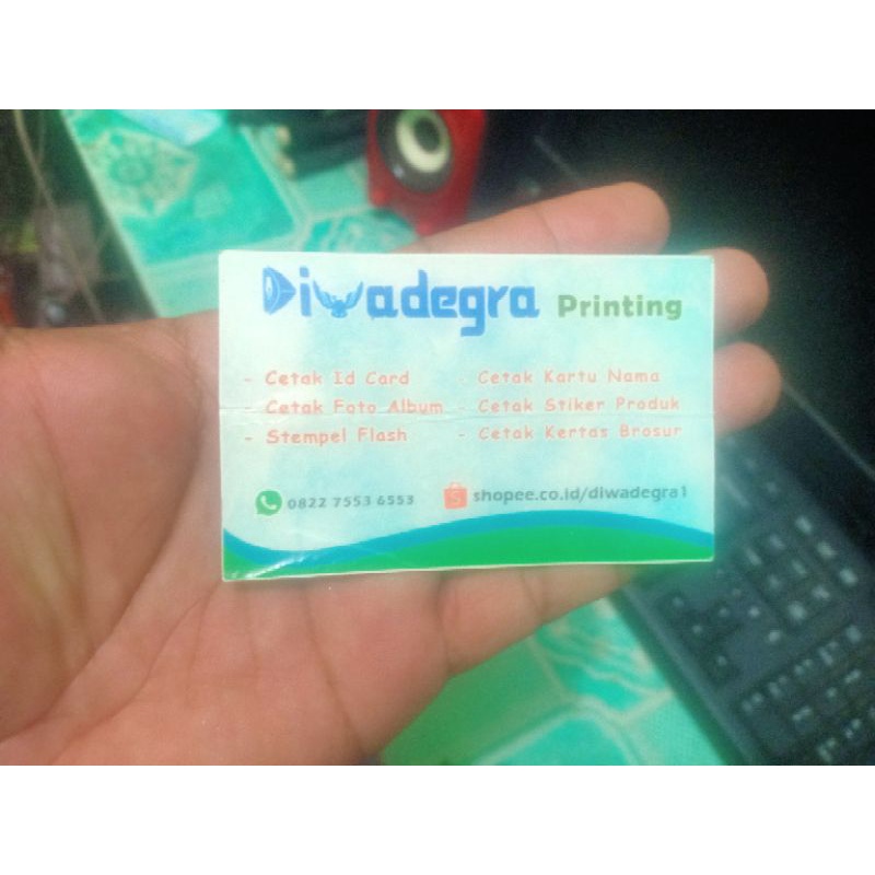 Jual Cetak Kartu Nama Bisa Cetak Timbal Balik + Laminasi + Desain Free ...