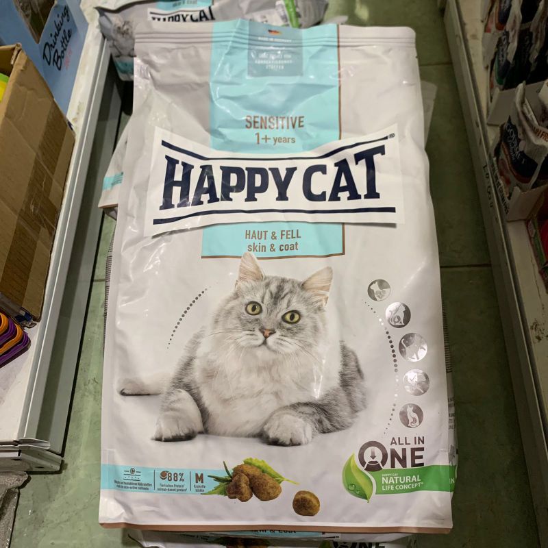 Jual Happy Cat Sensitive Skin & Coat 4kg - Makanan Kucing Happy Cat ...