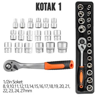 Jual Tool Kit 85 Pcs Tool Box Perkakas Kunci Sok Set Pekerjaan Mobil Tool Box Set Alat Bengkel ...