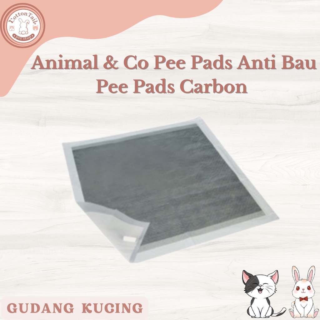 Jual Underpad Carbon Animal & Co Pee Pads Anti Bau Pee Pads Carbon 1 ...